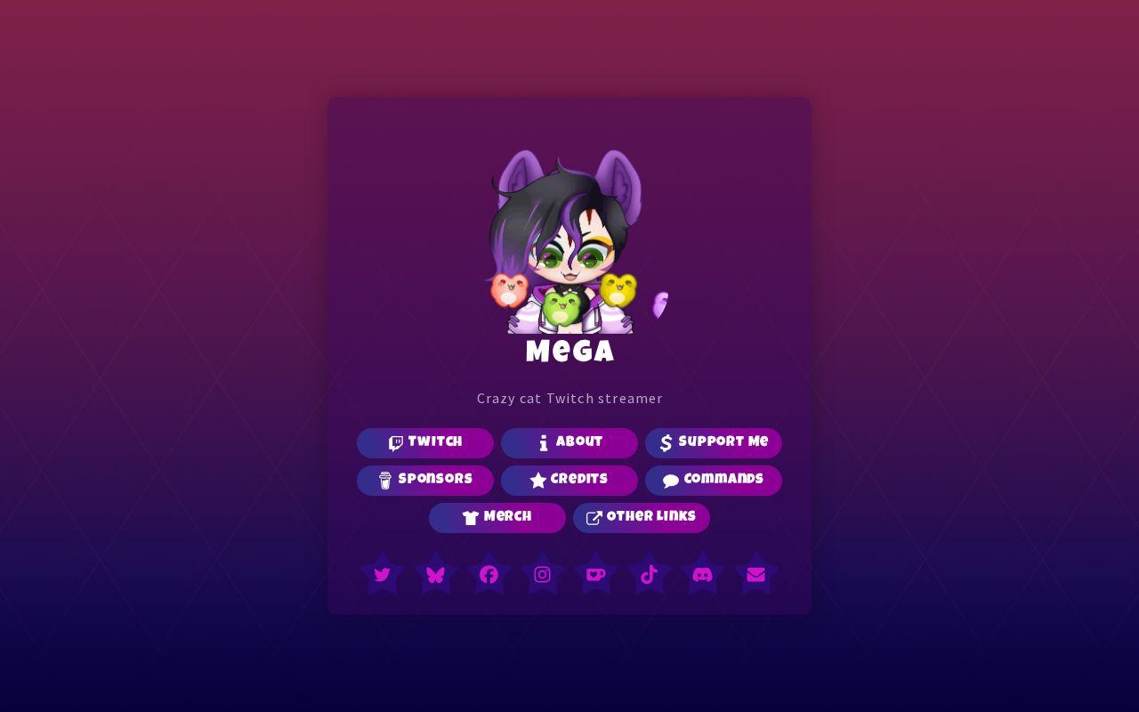 Mega's Twitch Info Page